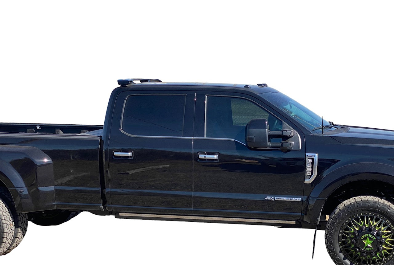Ford F-250/F-350/F-450/F-550 Custom Post No Light Spoiler Fits All Cre ...