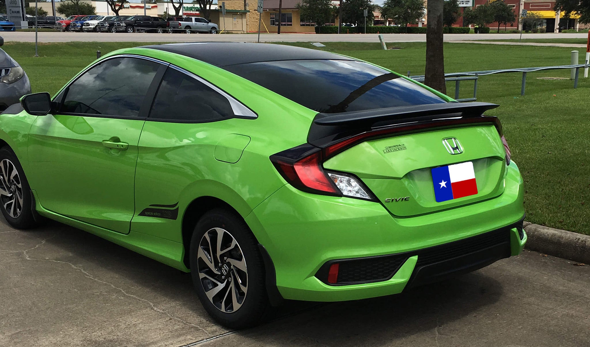 HONDA CIVIC 2DR CUSTOM 2POST NO LIGHT SPOILER (2016-2020) – DAR Spoilers